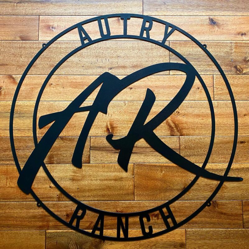 Round Horse Welcome / Address Sign