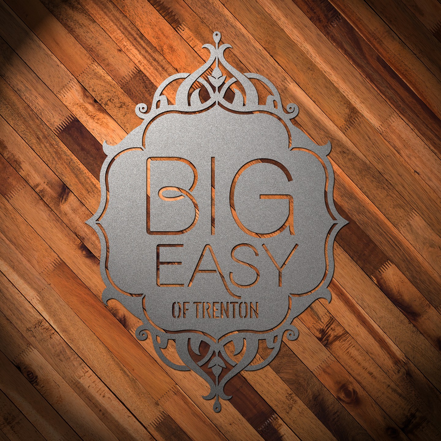 Outdoor Steel Business Logo Sign for Big Easy
