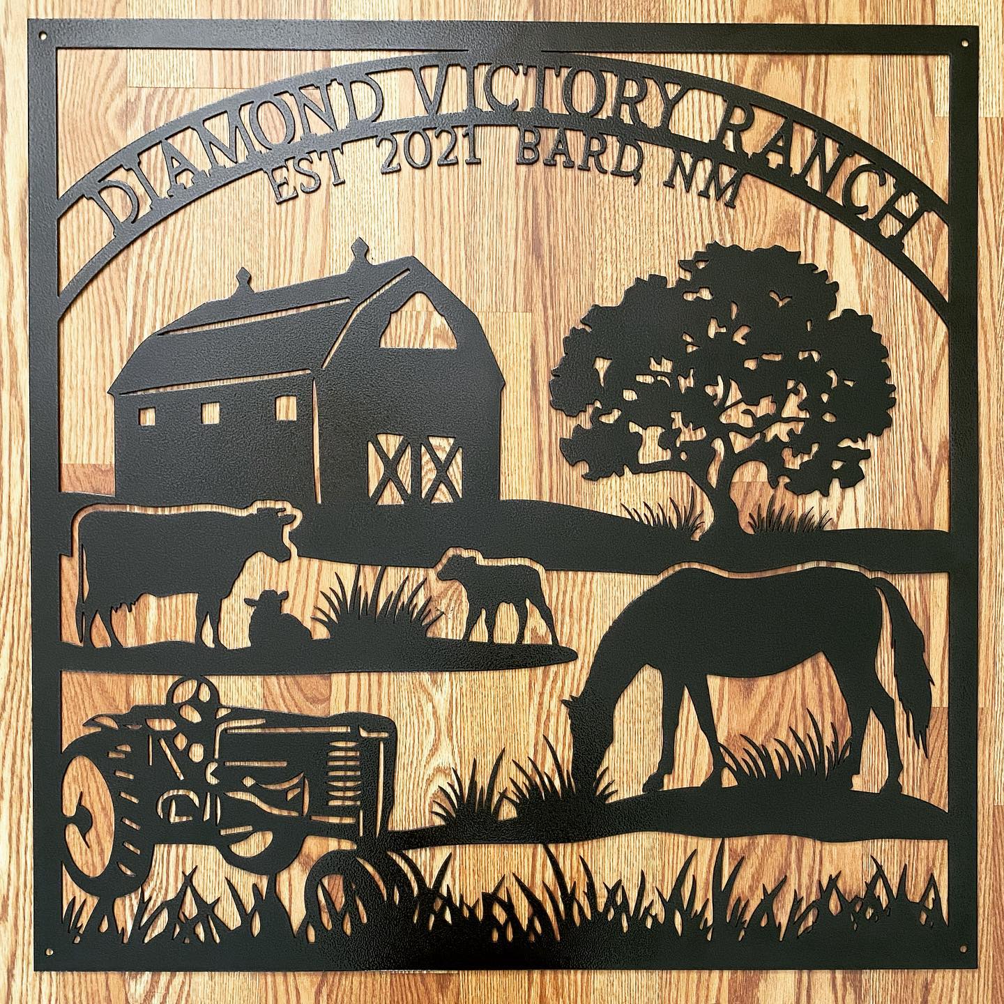 Custom-Metal-Farm-Ranch-Sign-2021-104 - Farmhouse Metal
