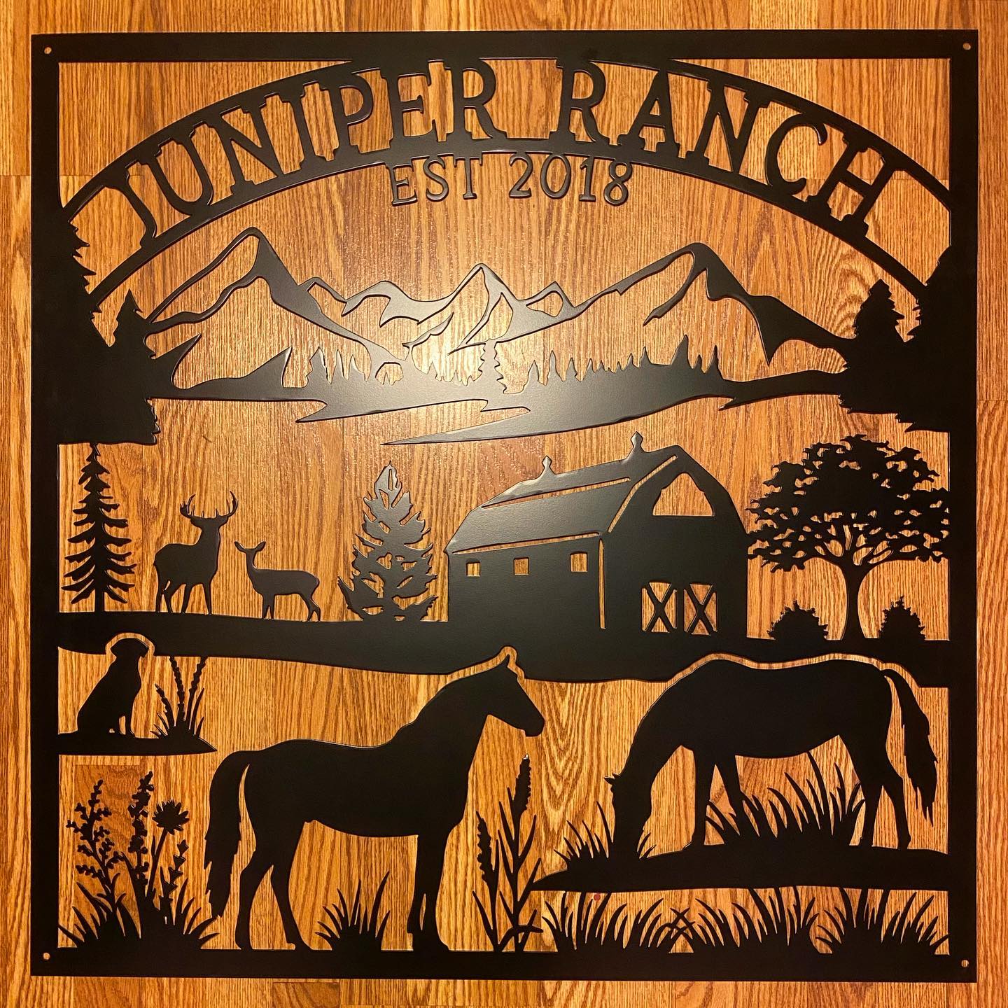 Juniper Ranch Metal Sign - Farmhouse Metal